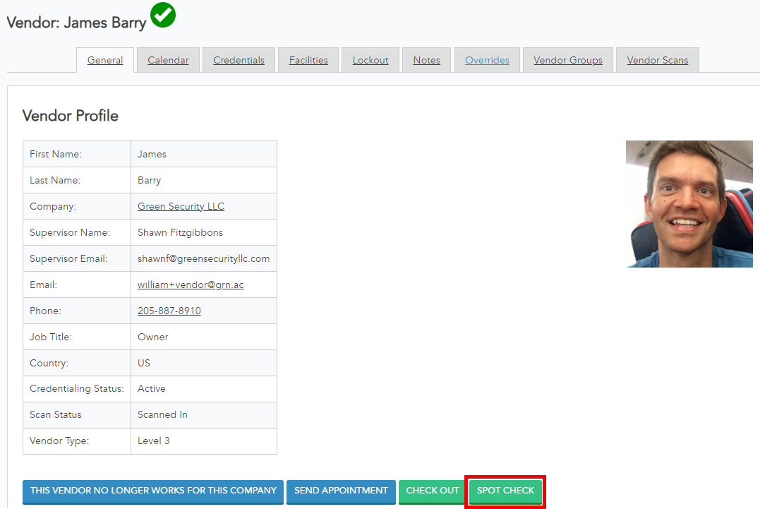 Manually spot check a vendor – Green Security