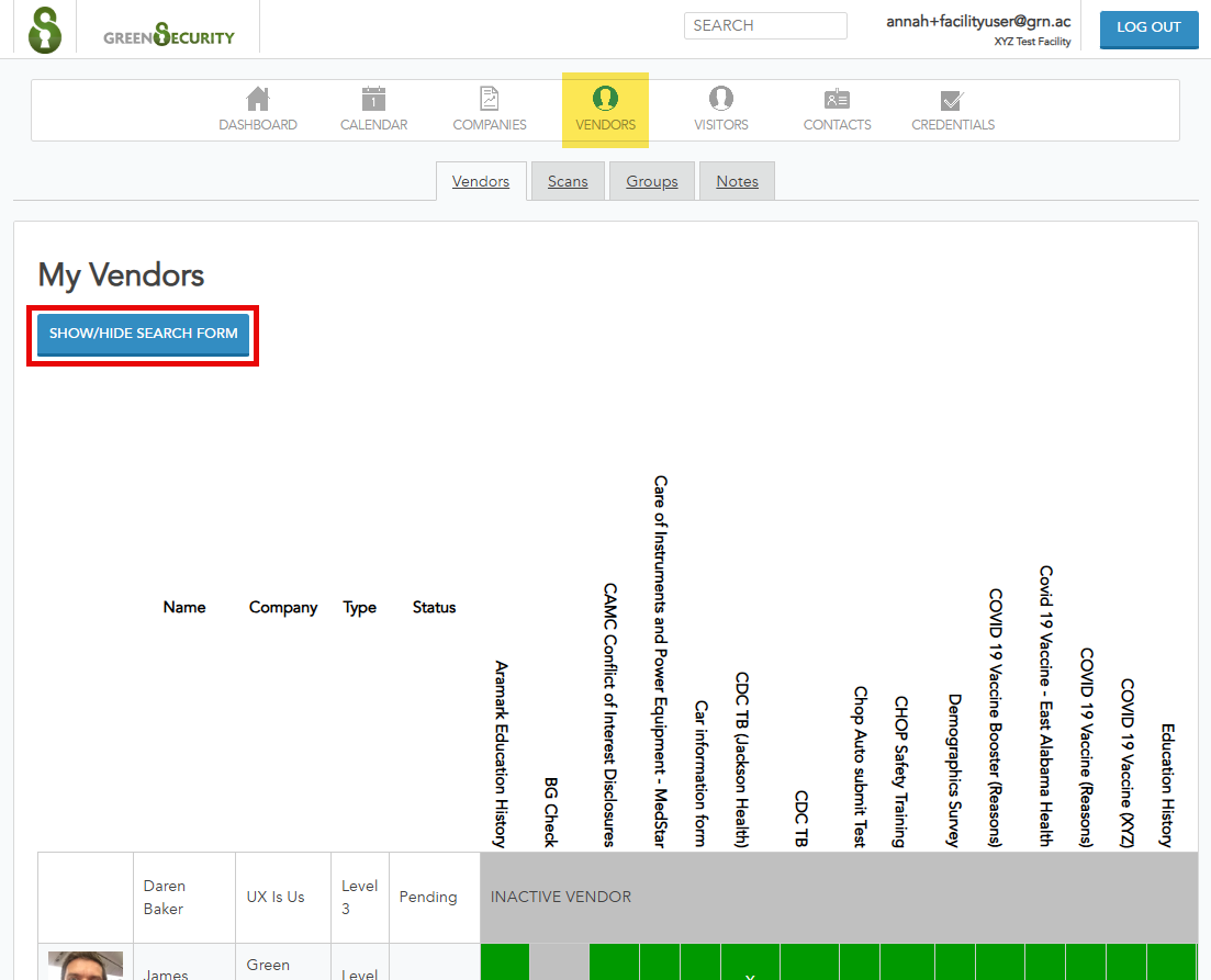 Find a vendor – Green Security