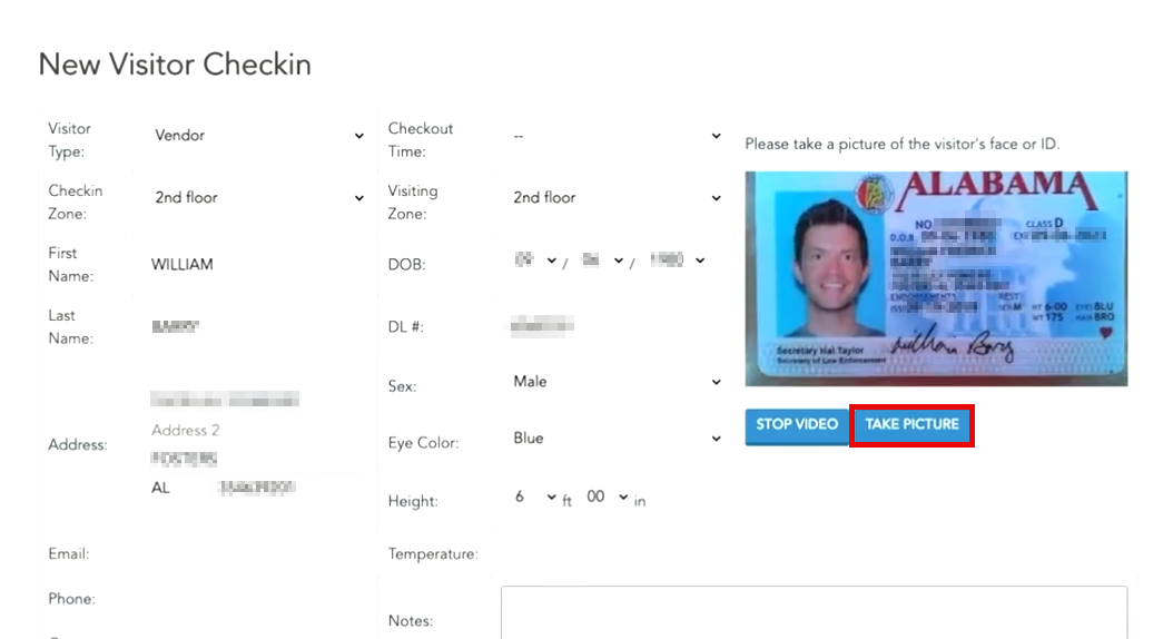 Manually check in a visitor – Green Security