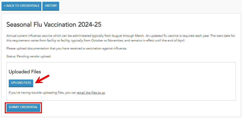Submit an expedited credential – Green Security
