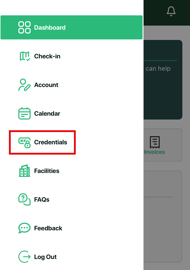 View and submit credentials on mobile – Green Security